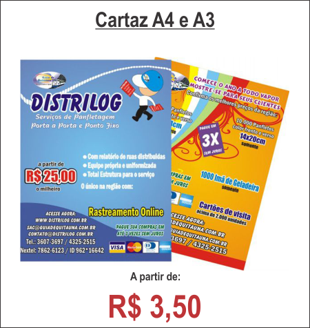 Cartaz A4 e A3 :: MB PERSONALIZADOS